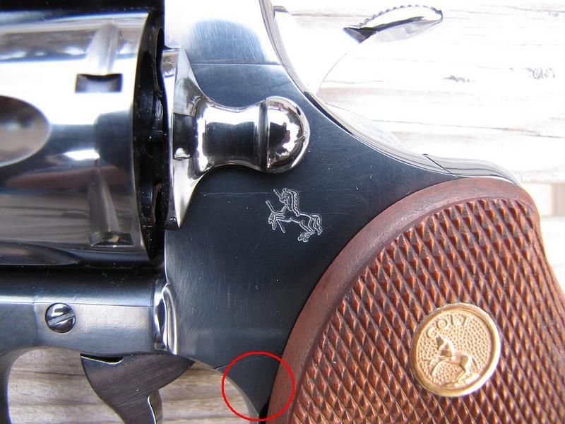 Small Rampant Colt on my 1958 Python?? | Colt Forum