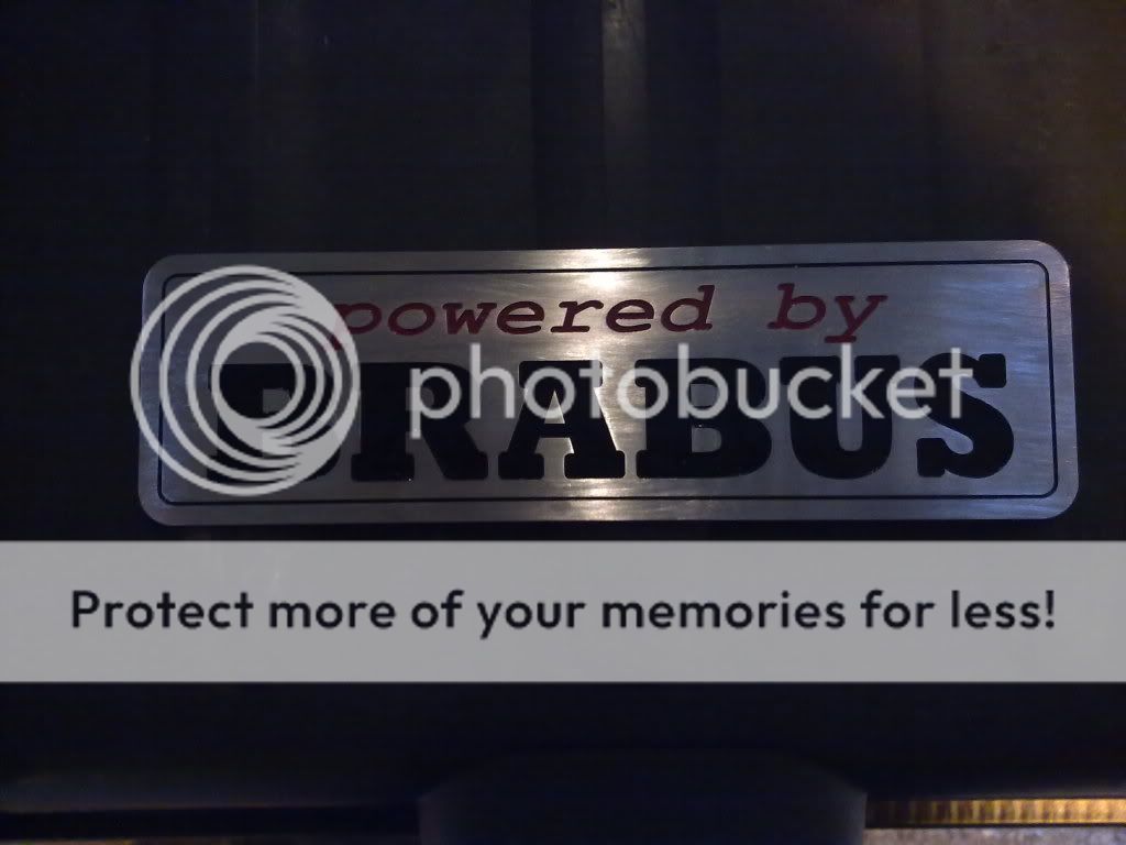 Custom made Brabus engine plate - smartManiacs