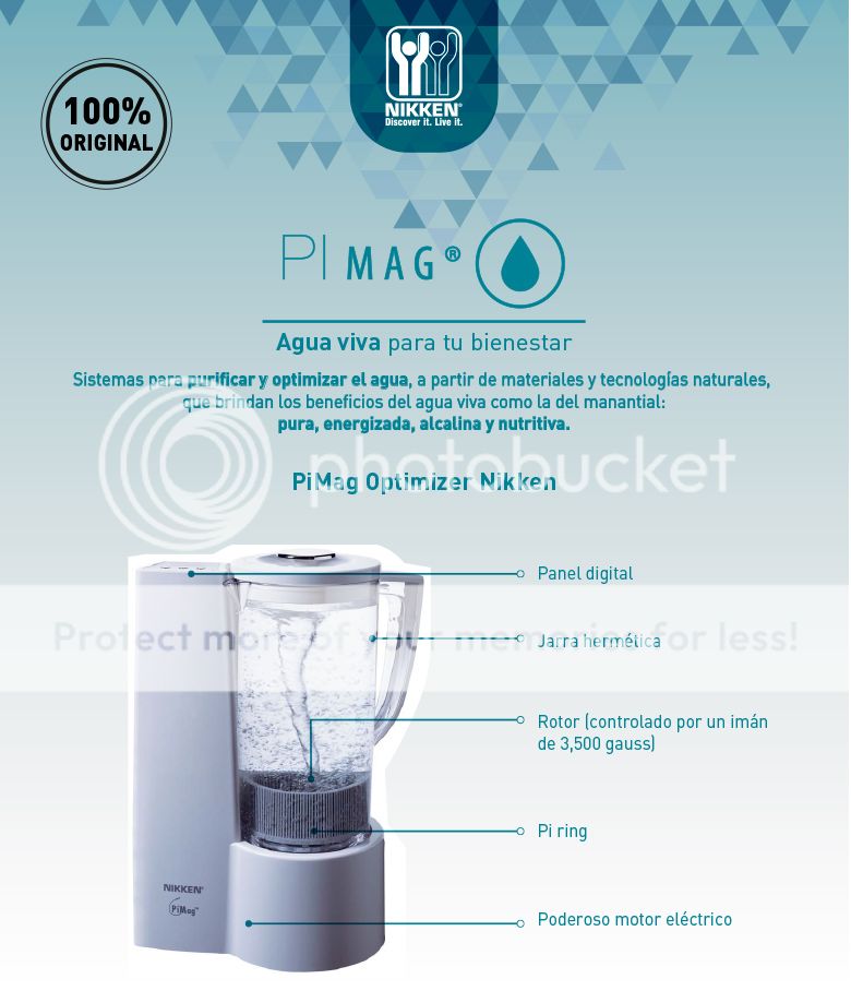 Optimizador Pimag Optimizer Agua Nikken Oxigenador Magnetiza - $ 1.150. ...