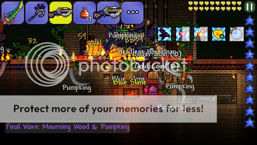 Mobile - Pumpkin moon, cursed sapling | Terraria Community Forums